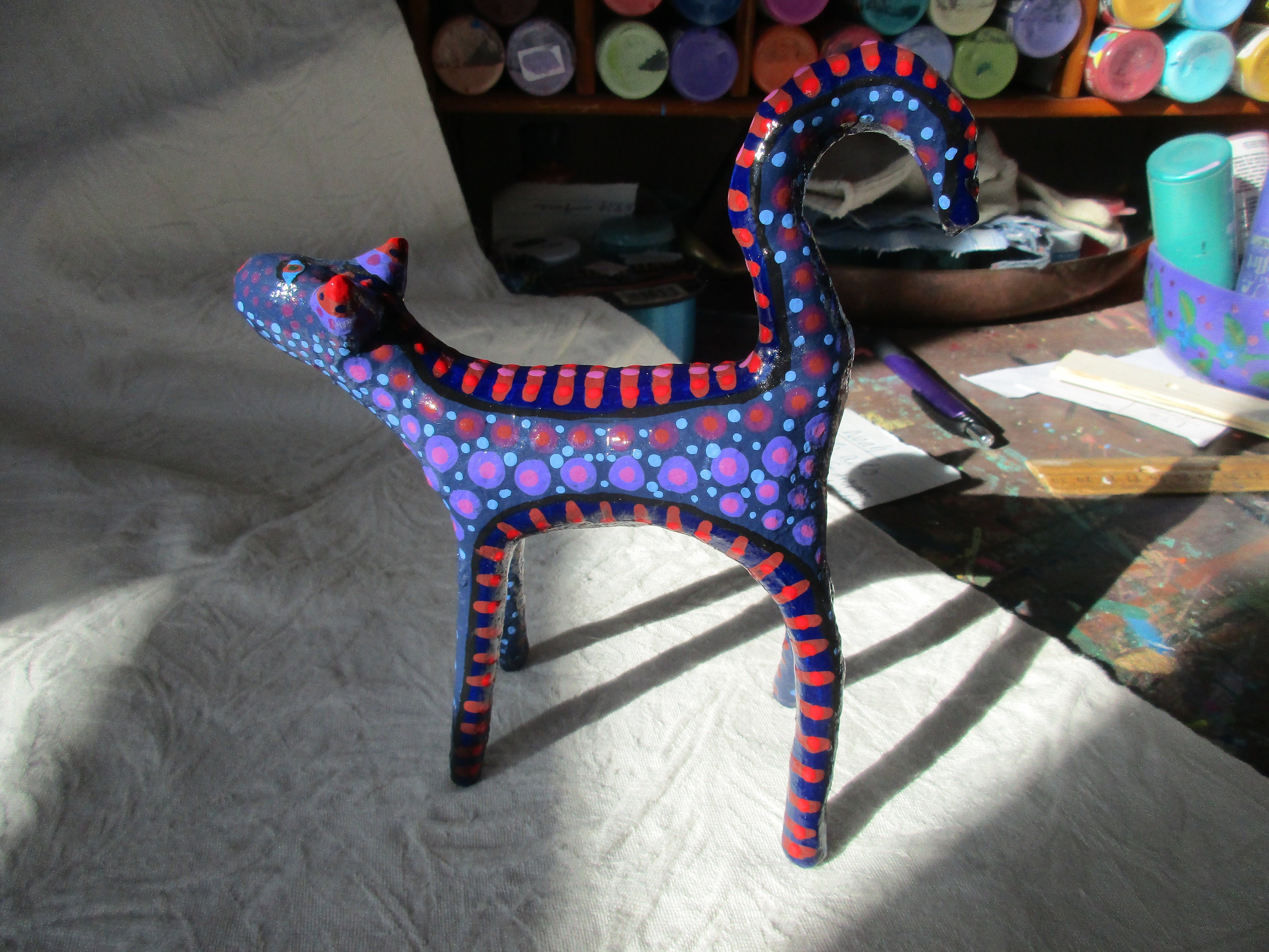 Paper Mache Creature Sculpture From Recycled Materials - Etsy