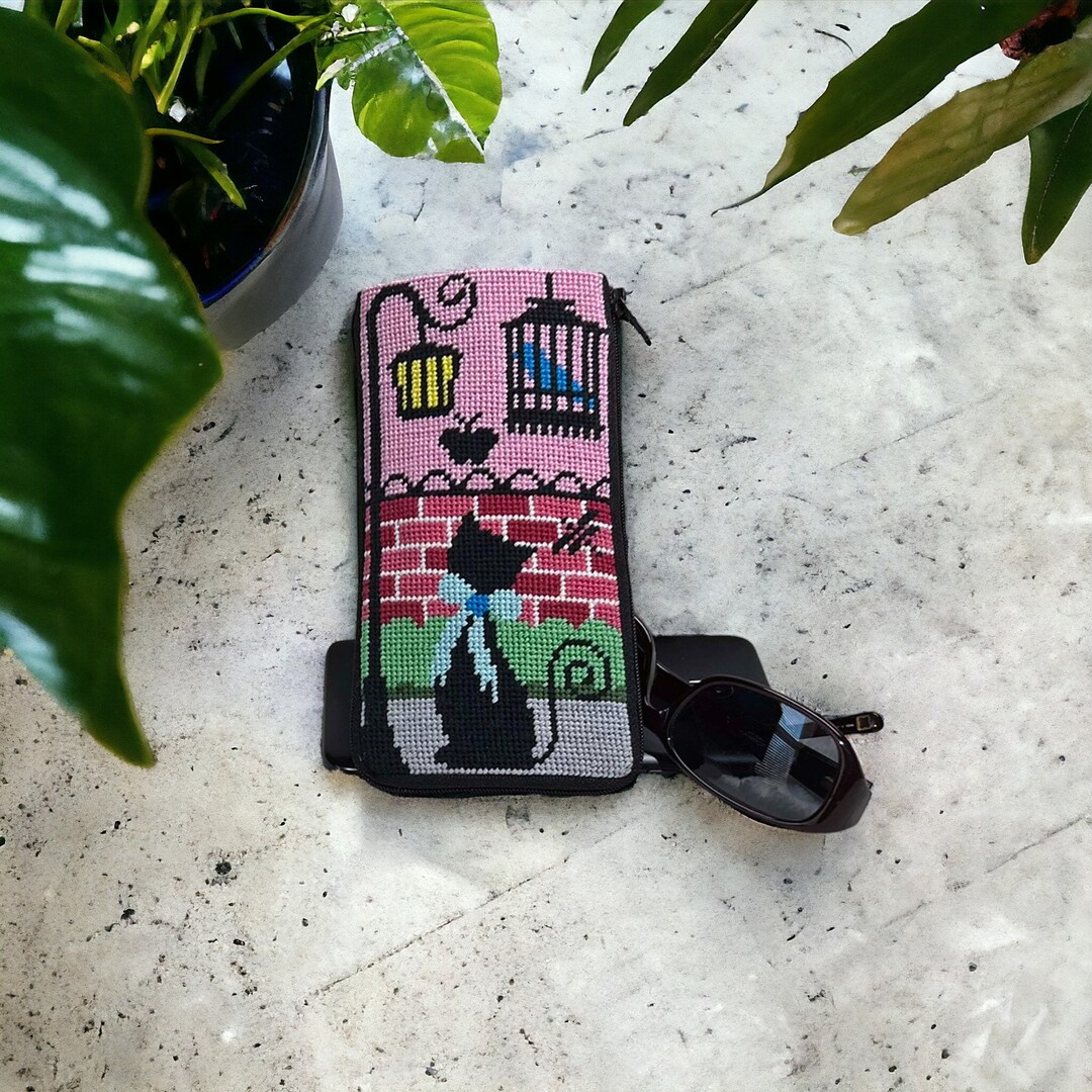 Glasses Cases Adorable Kitty Kat Completed Zippered & Lined Cases. - Etsy