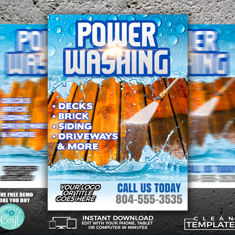 Pressure Washing Flyer - Etsy