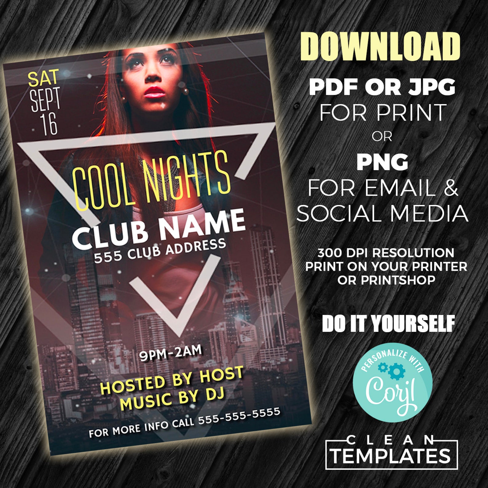 Editable Party Flyer Template | Edit Online | 4x6 Digital & Printable ...