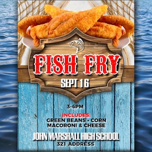 Fish Fry Flyer | Edit Online | 5X7 Digital & Printable | Do It Yourself ...