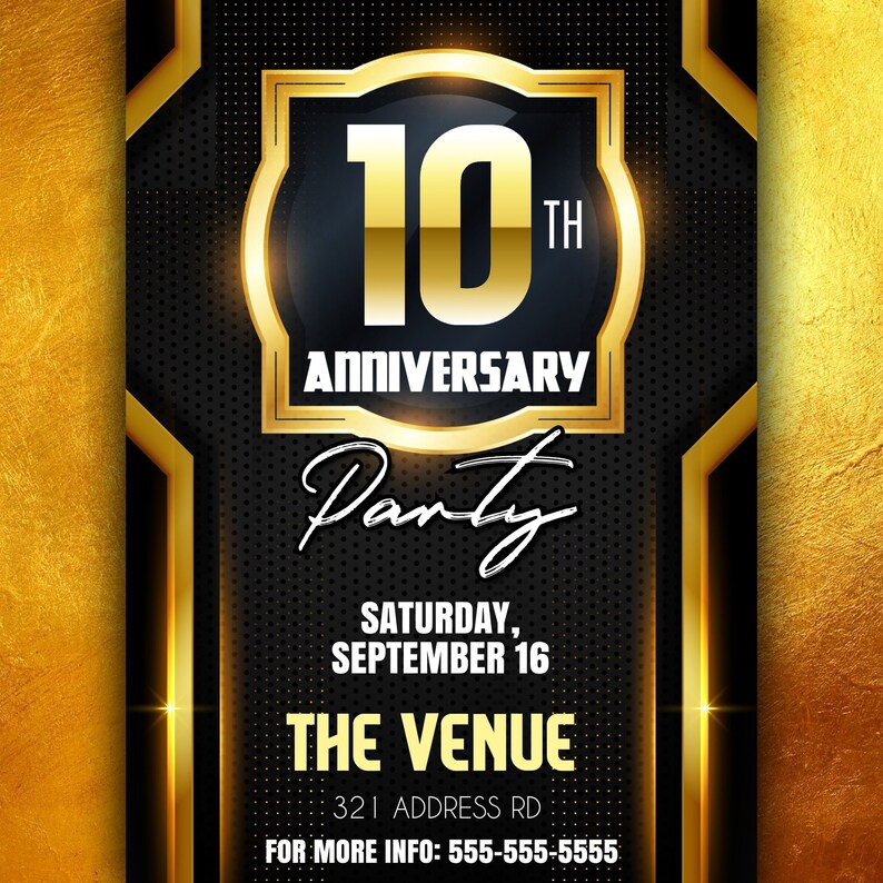 Golden Anniversary Flyer | Edit Online | 5X7 Digital & Printable | Do ...