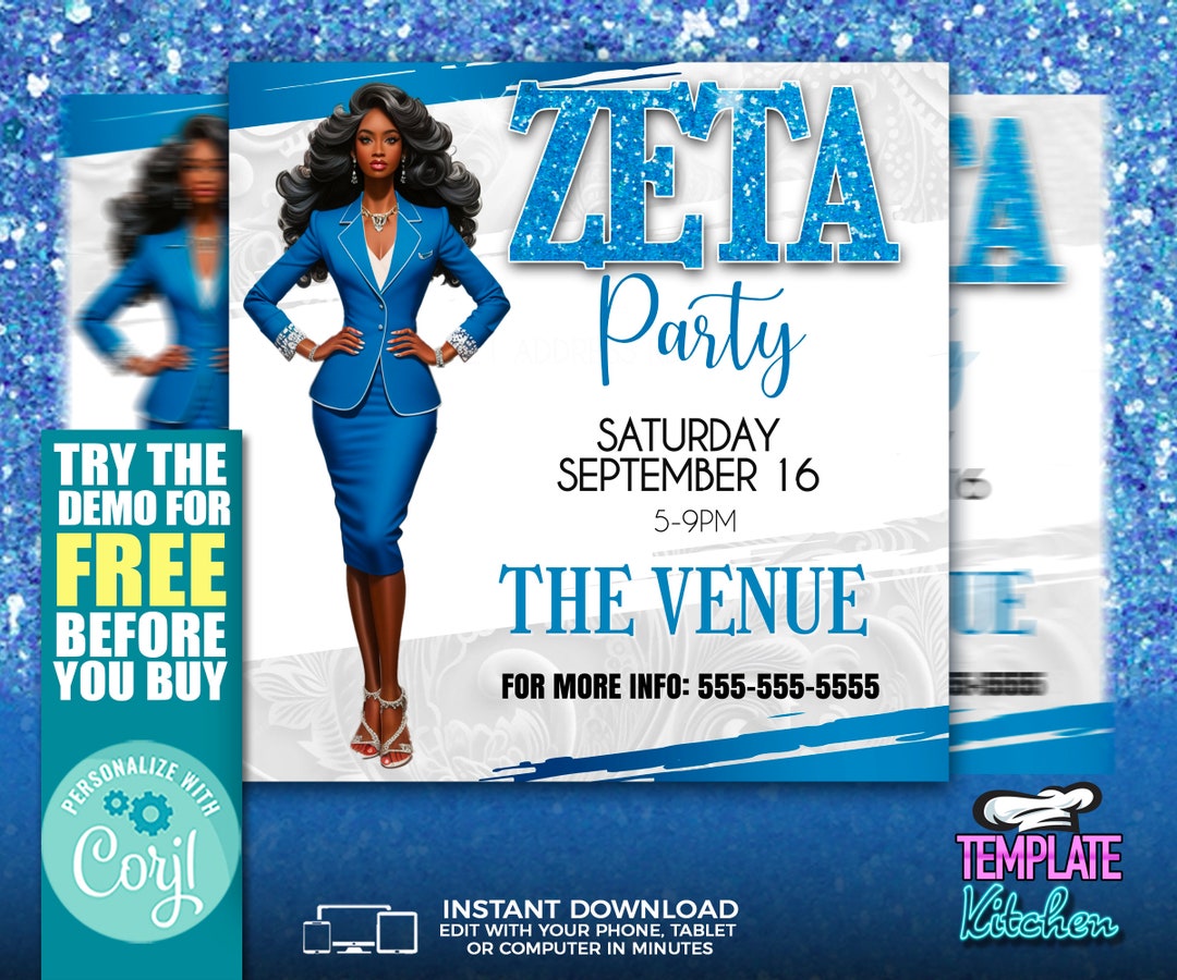 Zeta Flyer Template | Edit Online | 5x5 (1500 X 1500px) Digital ...