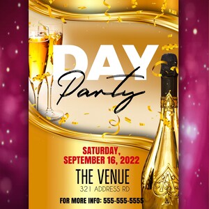 Day Party | Edit Online | 5X7 Digital & Printable | Do It Yourself ...