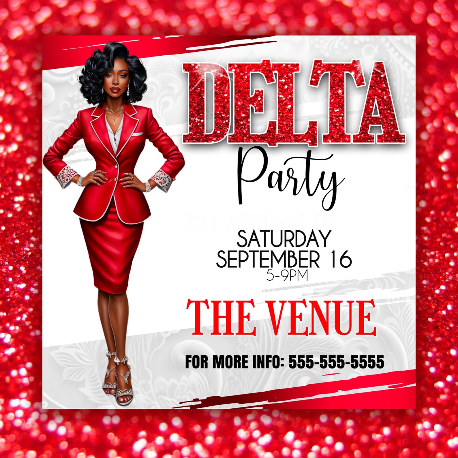 Delta Flyer Template | Edit Online | 5x5 Digital & Printable - Etsy
