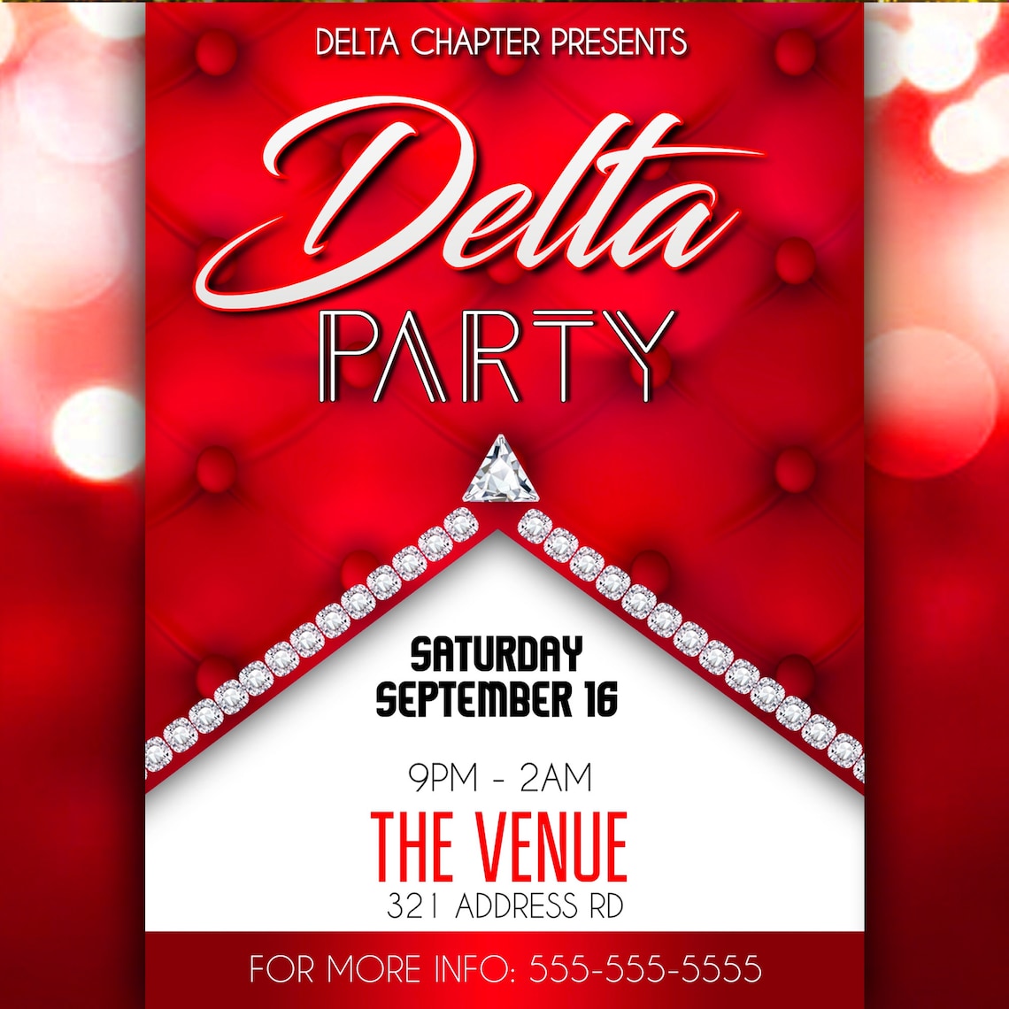 Delta Flyer Template | Edit Online | 5x7 Digital & Printable - Etsy
