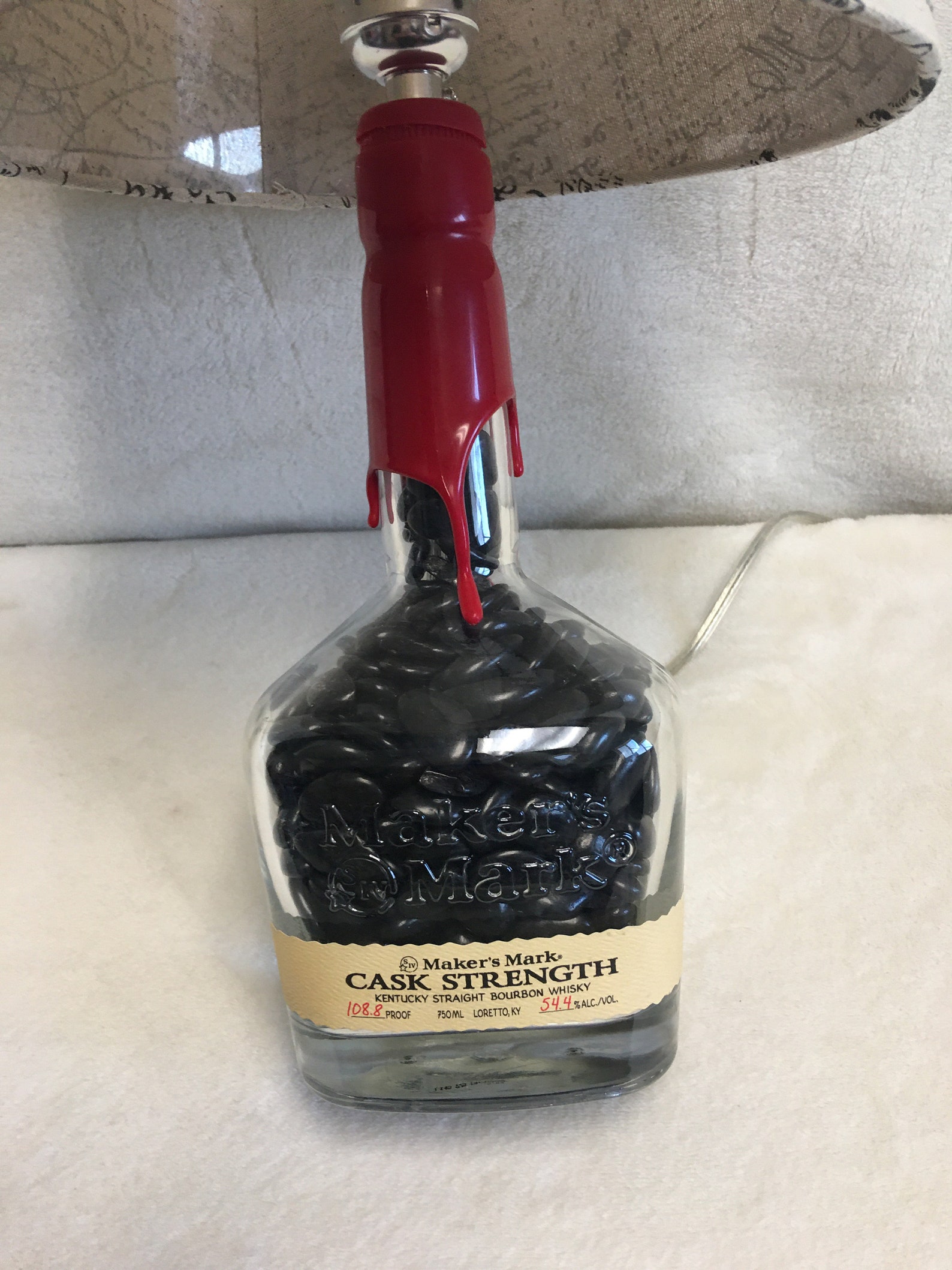 Marker’s Mark Cask Whisky Bourbon Bottle Lamp Man Cave - Etsy