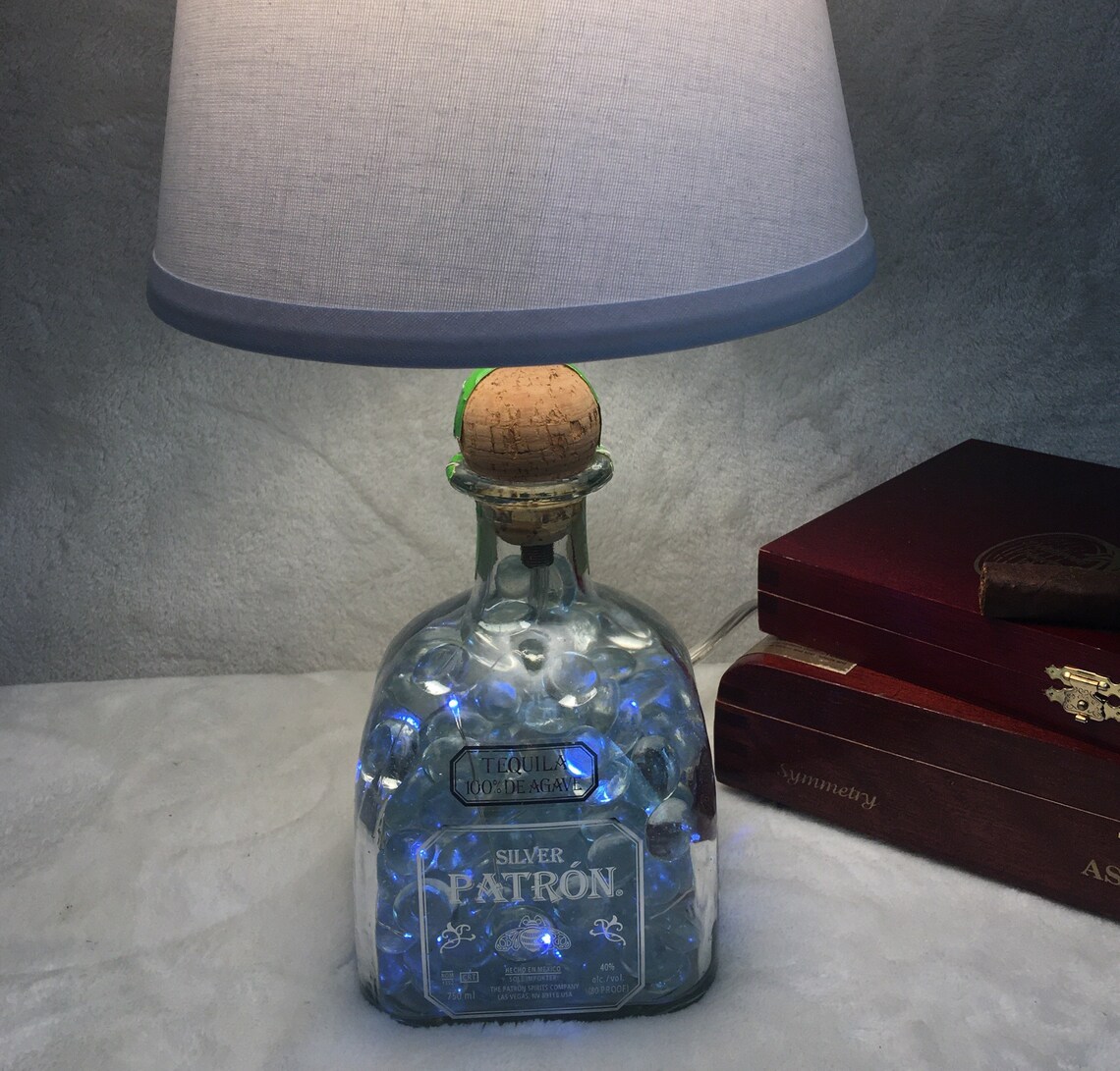 Patron Silver Tequila Lamp Light Liquor Lamp Accent Light - Etsy
