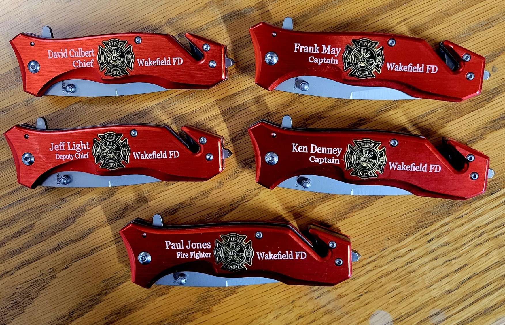 Fireman Personalized Tactical Folding Knife - Etsy