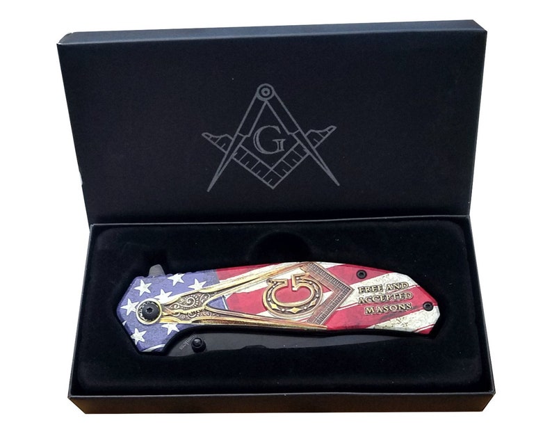 Masonic Personalized Engraved Blade Folding Knife 3D Freemasonry ...
