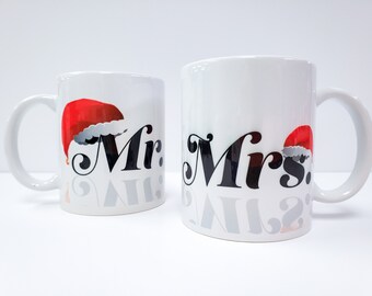 Personalized Mr. and Mrs. Mug Set couples Mug Set wedding - Etsy
