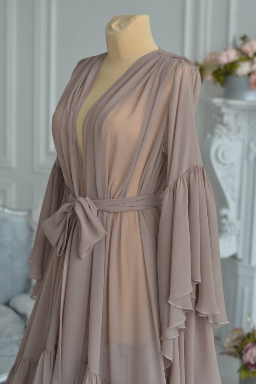 Robe for a Photo Shoot Sheer Robe Sheer Chiffon Dressing - Etsy