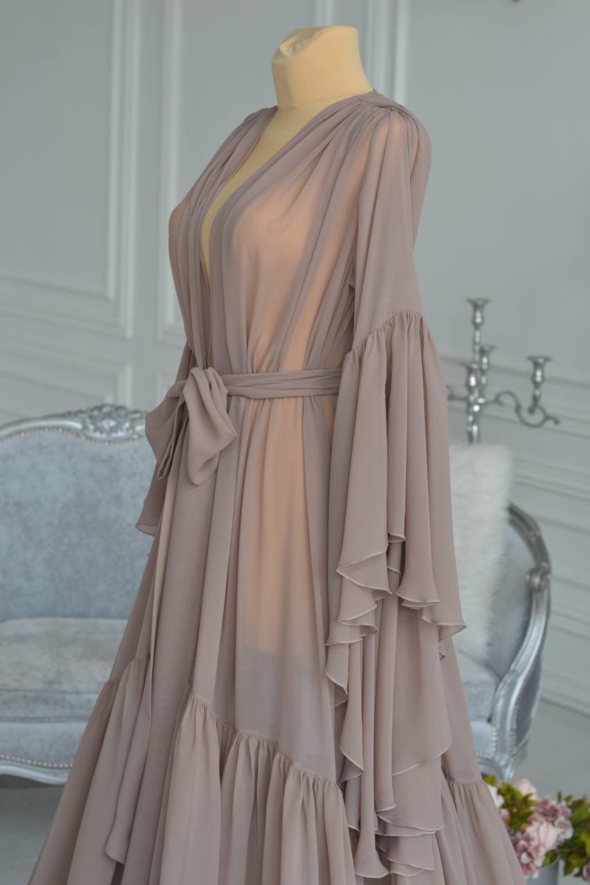 Robe for a Photo Shoot Sheer Robe Sheer Chiffon Dressing - Etsy