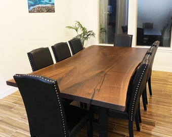 Live Edge Floating Bar Table - Etsy