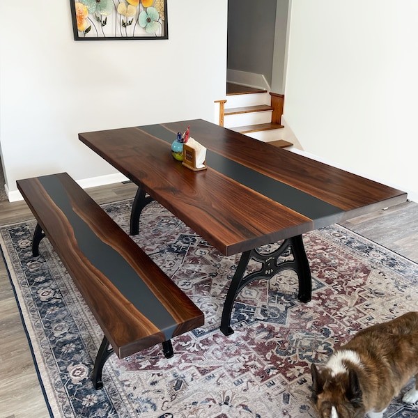Live Edge River Table - Etsy