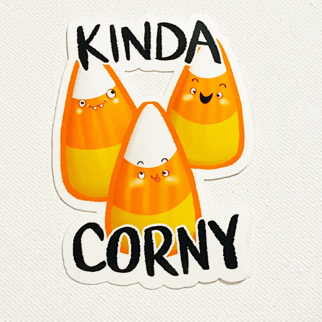 3 Sticker Kinda Corny Candy Corn Waterproof perfect for Water Bottles ...