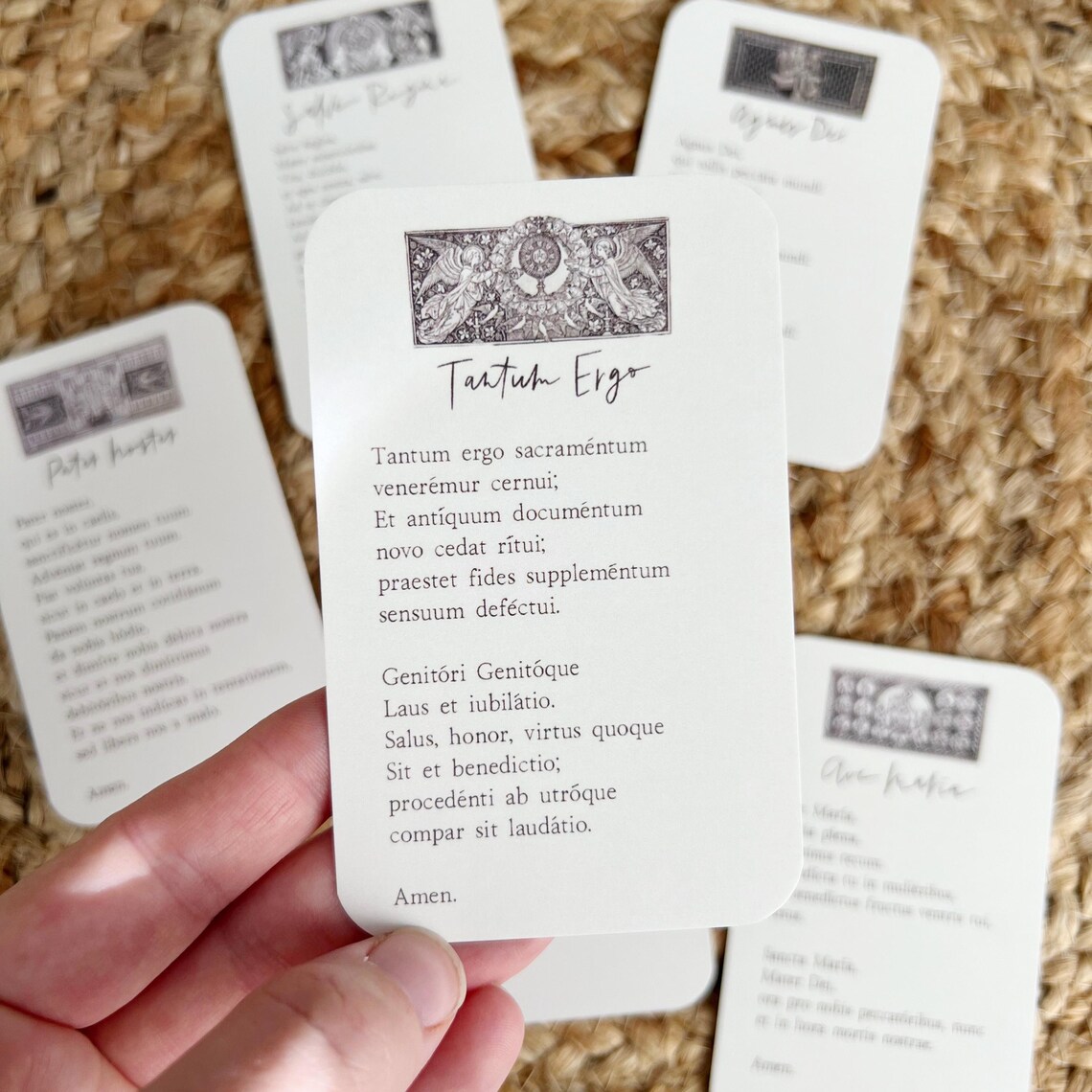 Oremus Latin Prayer Card Collection - Catholic Prayer Cards - Holy ...
