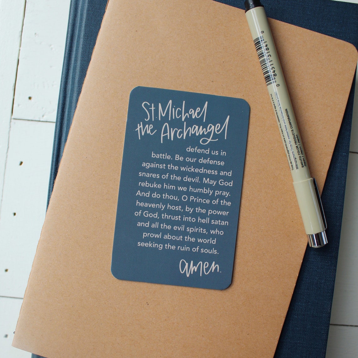 St. Michael the Archangel Prayer Catholic Saint Archangel | Etsy