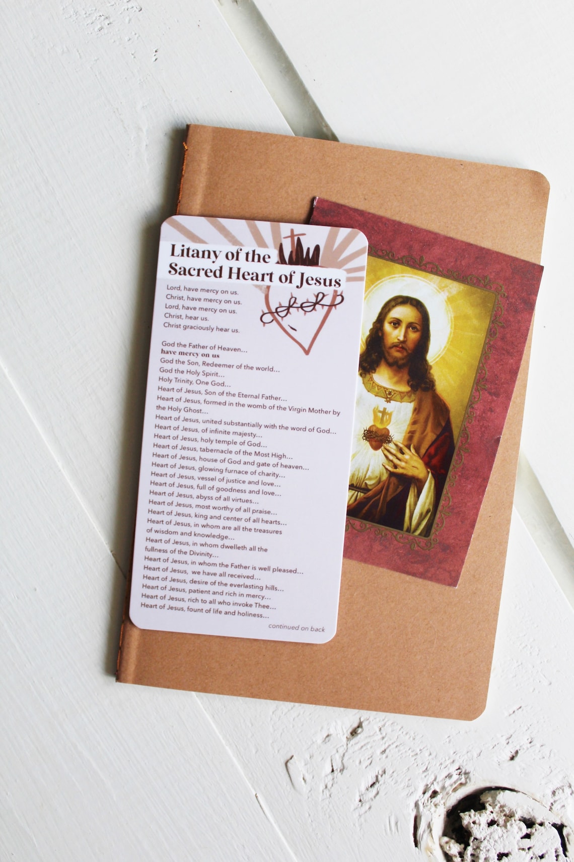 Litany of the Sacred Heart of Jesus Catholic Prayer Prayer - Etsy