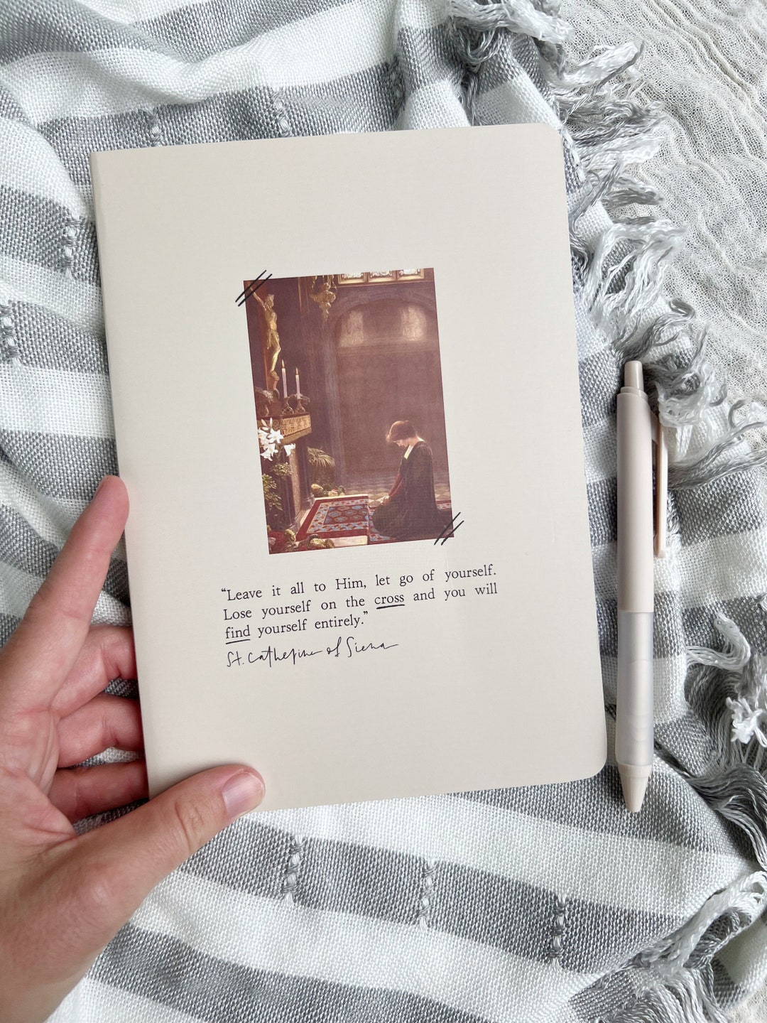 Lose Yourself on the Cross Prayer Journal - Catholic Prayer Notebook - Etsy
