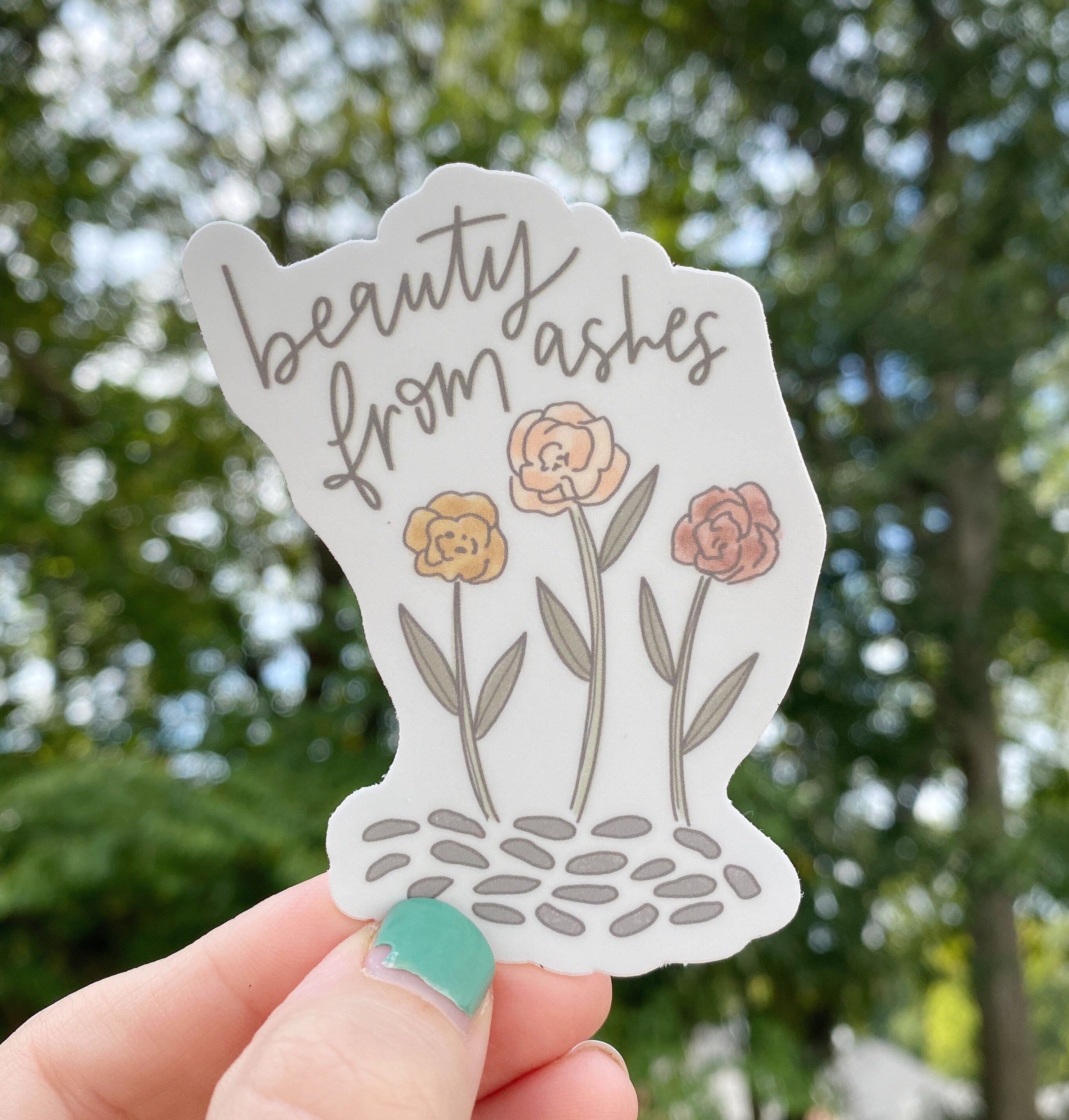 Beauty From Ashes Sticker Isaiah 61:3 Sticker Catholic | Etsy