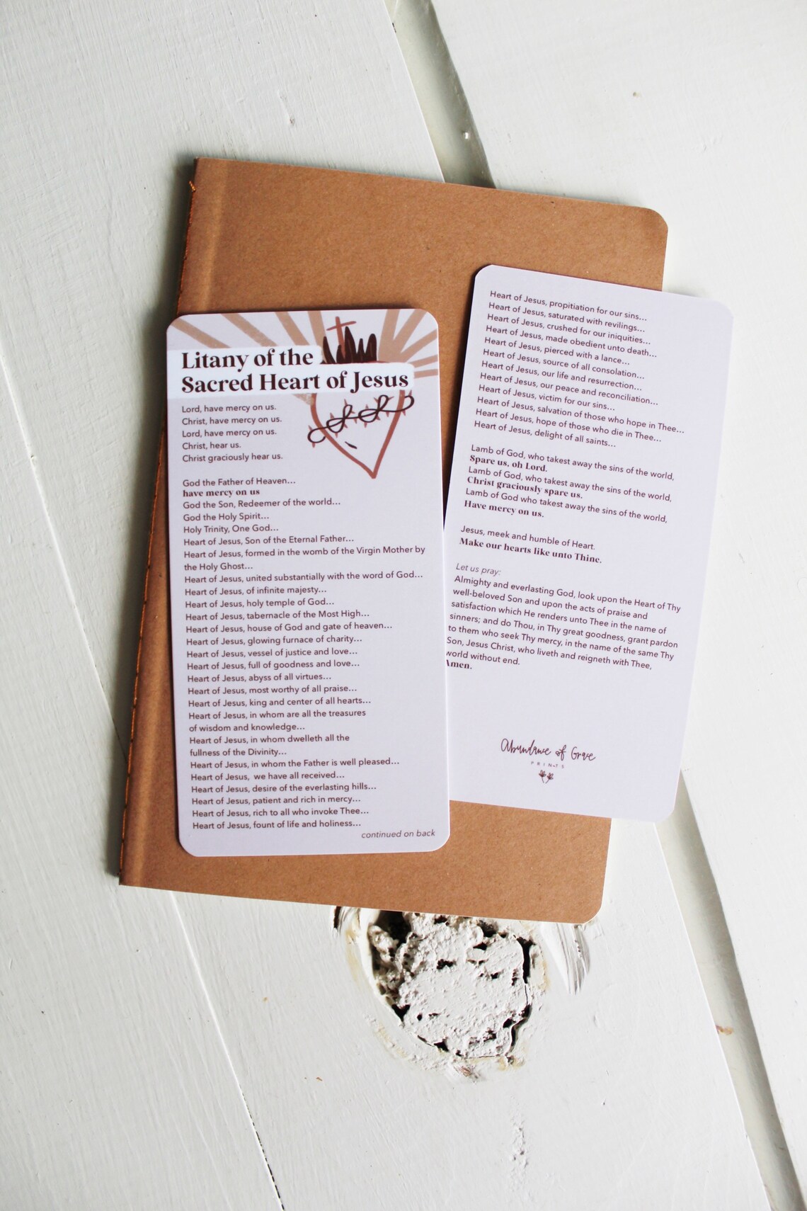 Litany of the Sacred Heart of Jesus Catholic Prayer Prayer - Etsy