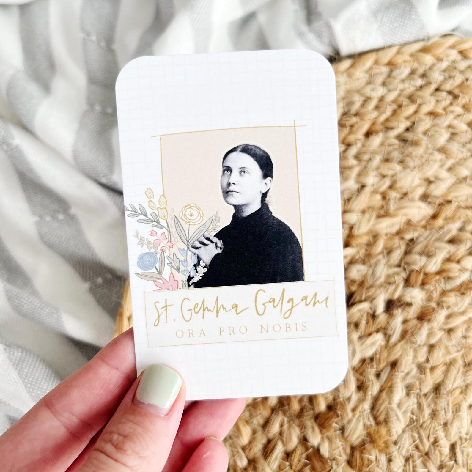 St. Gemma Galgani Prayer Card - Holy Card - Catholic Patron Saint - Etsy