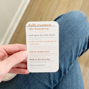 Daily Examen Prayer Card Examen of Conscience St. Ignatius - Etsy
