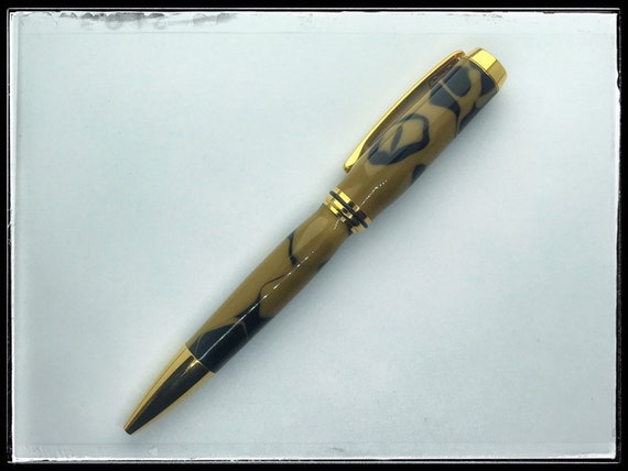 Black and Gold Ballpoint Pen - Etsy