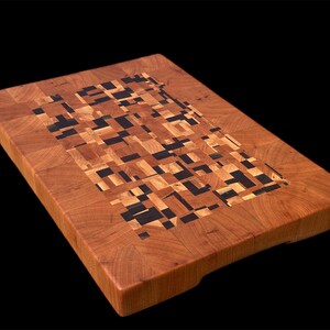 End Grain Walnut, Cherry, Maple Chaos Cutting/chopping Board - Etsy