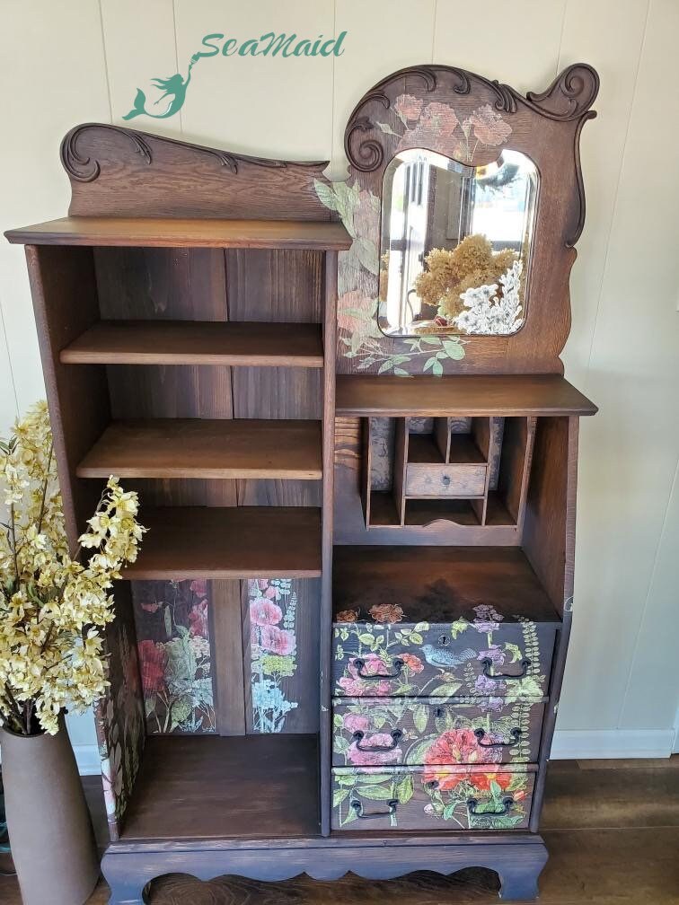 SOLD. — Midnight in the Garden Antique Larkin Desk Bookcase Statement ...