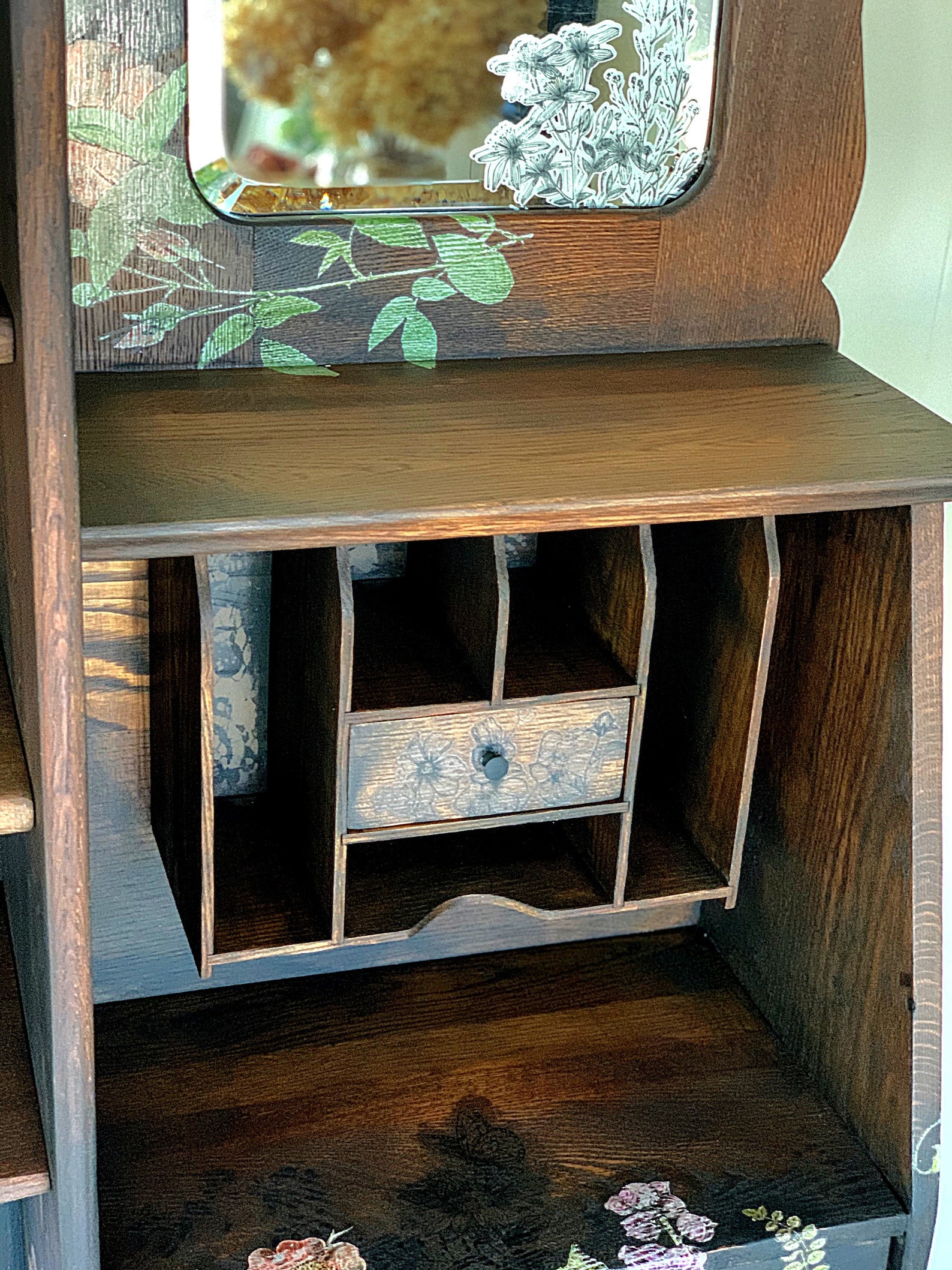 SOLD. — Midnight in the Garden Antique Larkin Desk Bookcase Statement ...