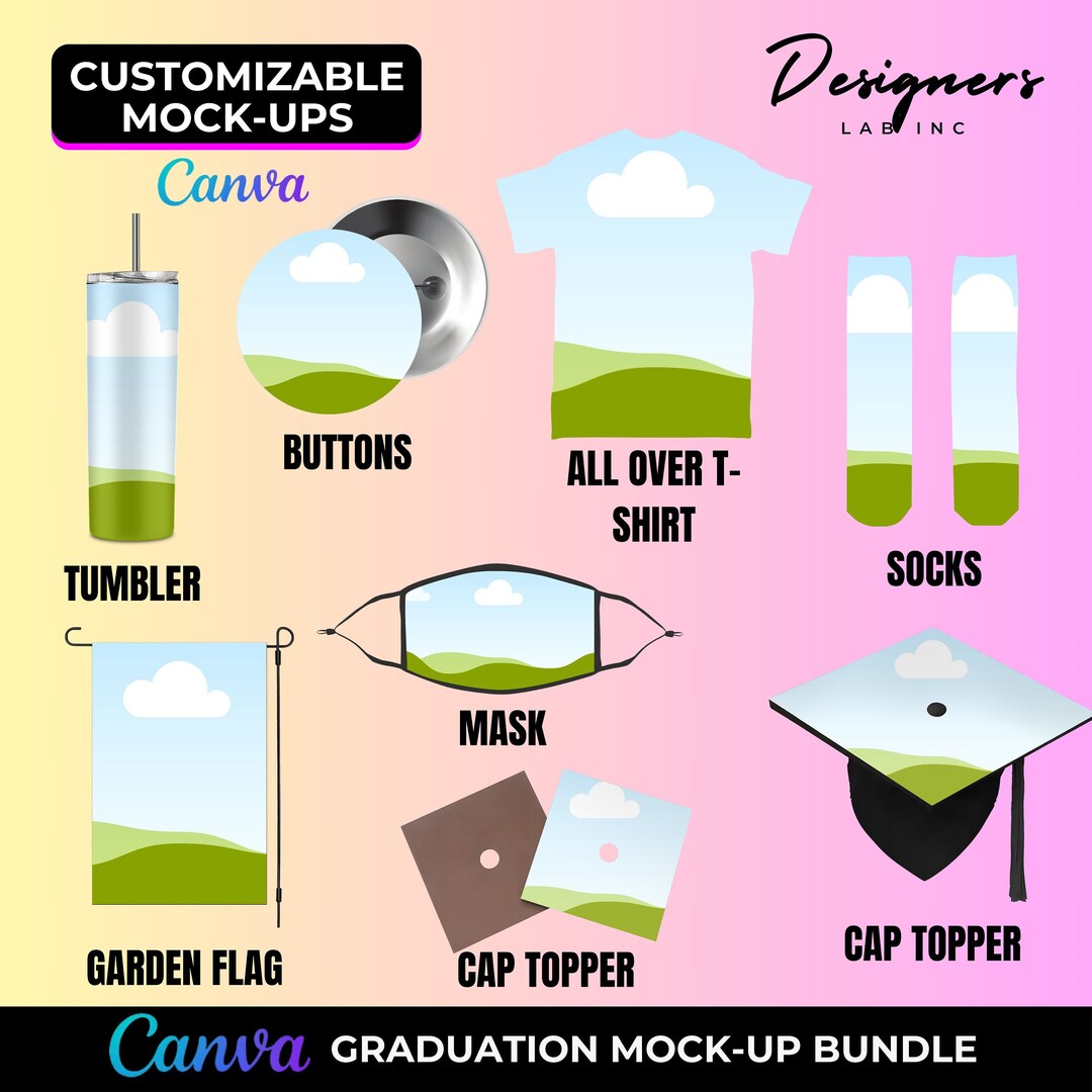 Graduation Mock-up Bundle - Etsy