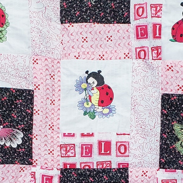 Ladybug Baby Quilt - Etsy