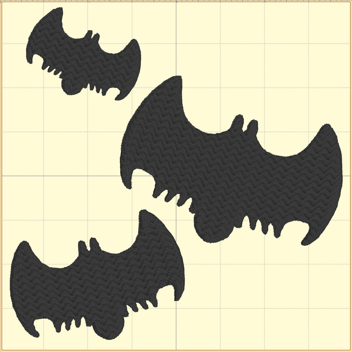 Bat Embroidery Machine Designs – Three Unique Patterns - Etsy