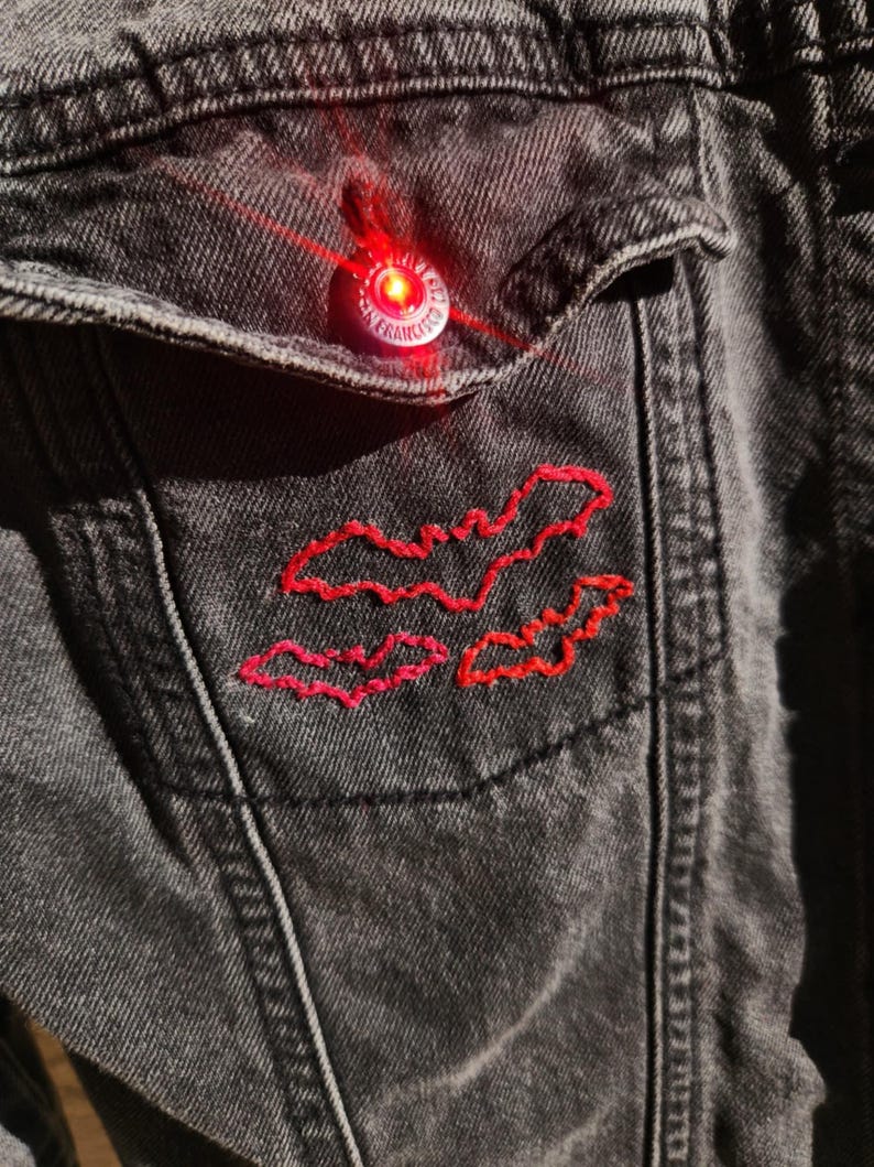 Upcycled Jean Jacket | Teen Girls | Bite Me! - Etsy