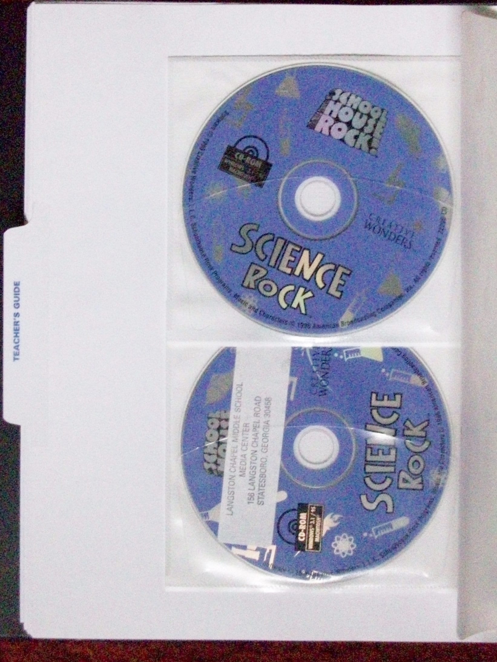 School House Rock Science Rock Teacher's Guide With 2 Cds the Learning ...