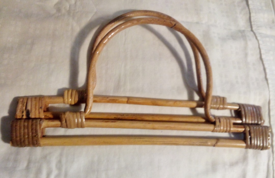 Rattan Purse Handles for Macrame Crochet Fabric Pocketbook Handles ...