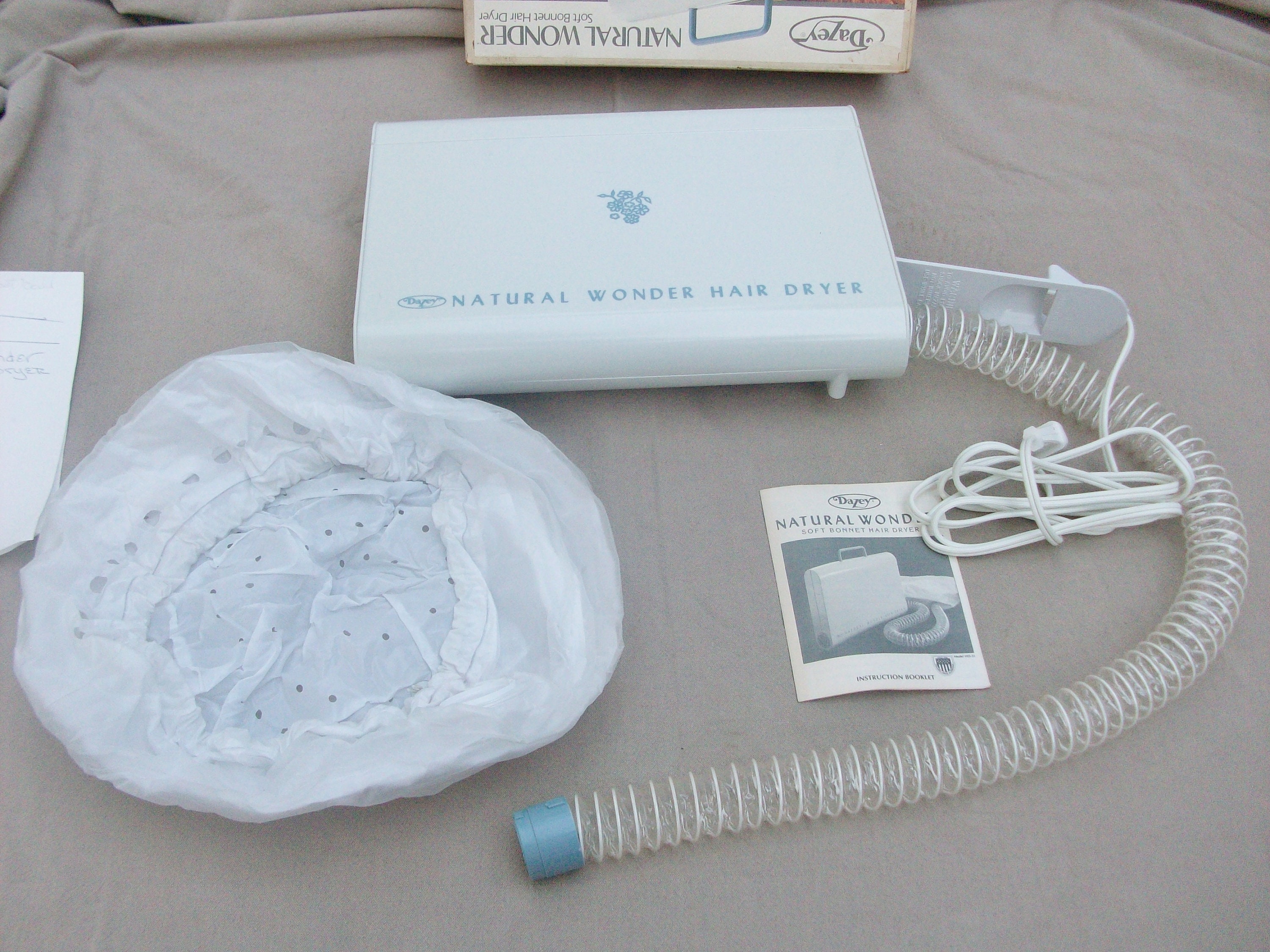 Vintage Mid-century Dazey Natural Wonder Soft Bonnet Hair Dryer Hair ...