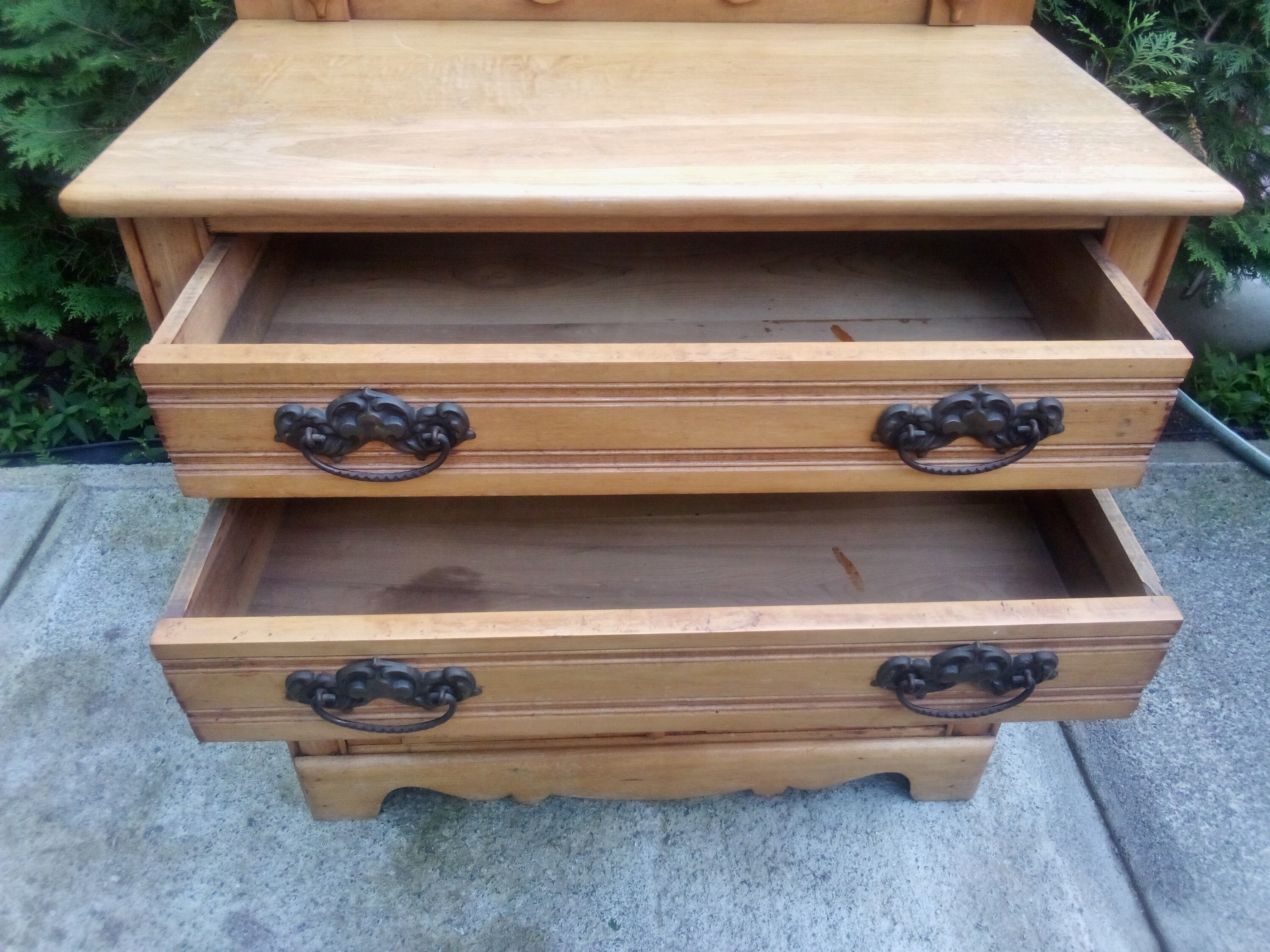 Antique Farmhouse Rustic Cabinet Small Dry Sink Commode Cupboard Rustic ...