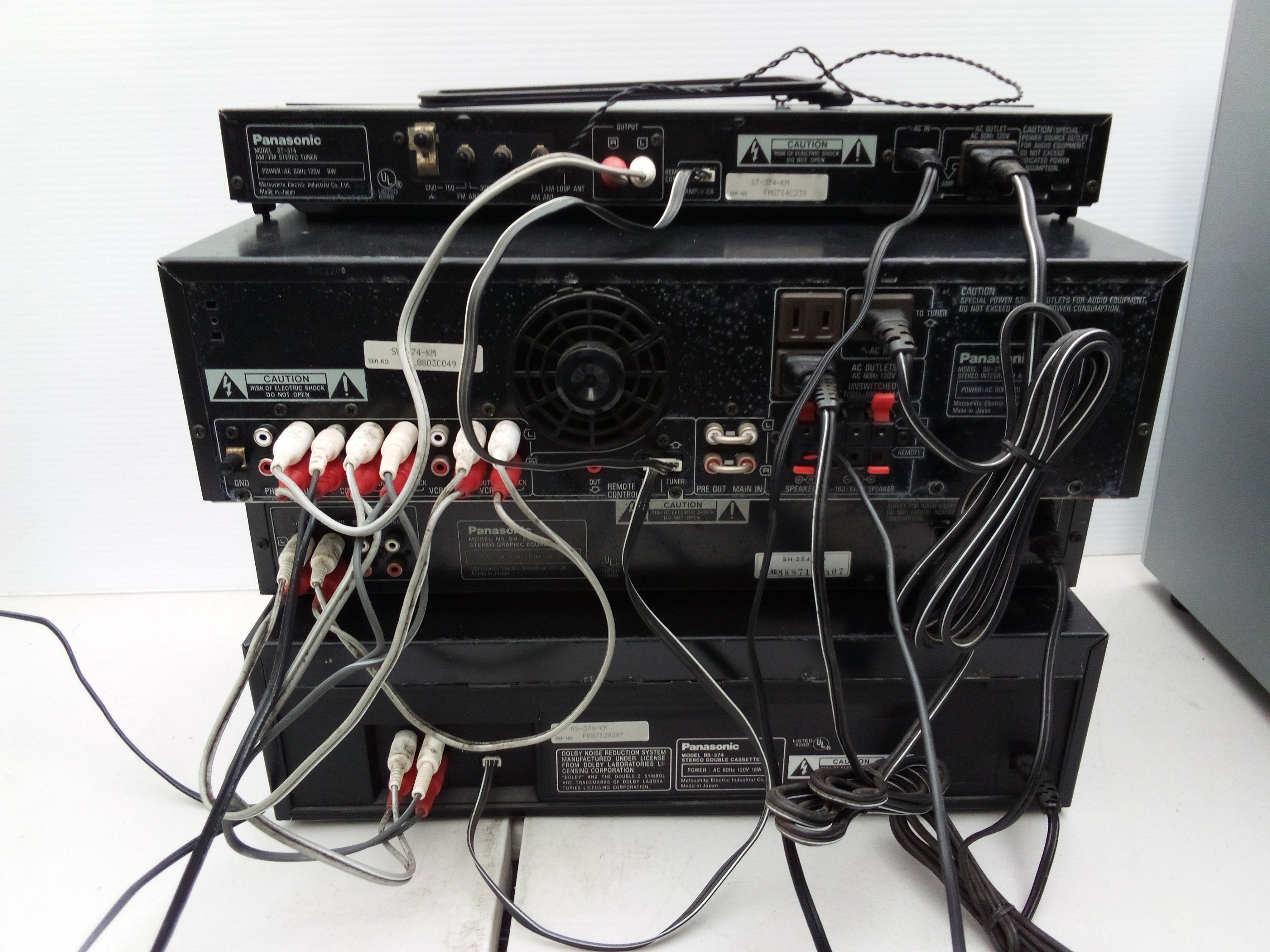 Panasonic Stereo Rack System ST-374 SU-374 SH-254 Rs-374 Works Tested ...