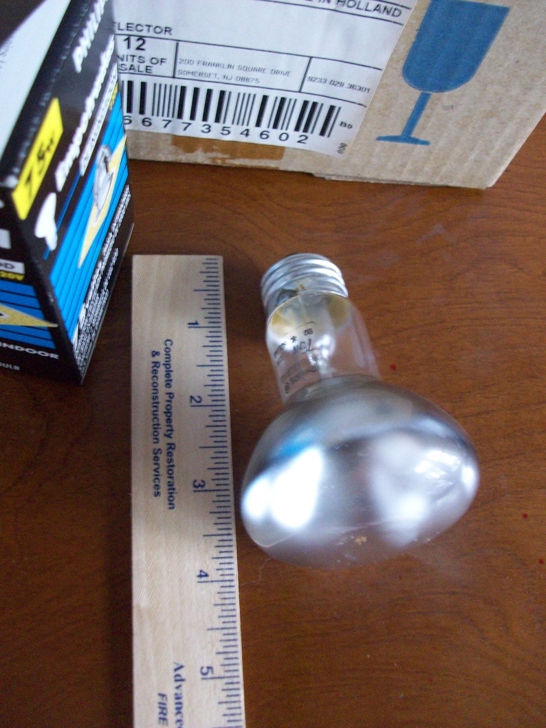 Recessed Flood Light Bulb R20 75 watt Box of 12 Bulbs Light Frost ...