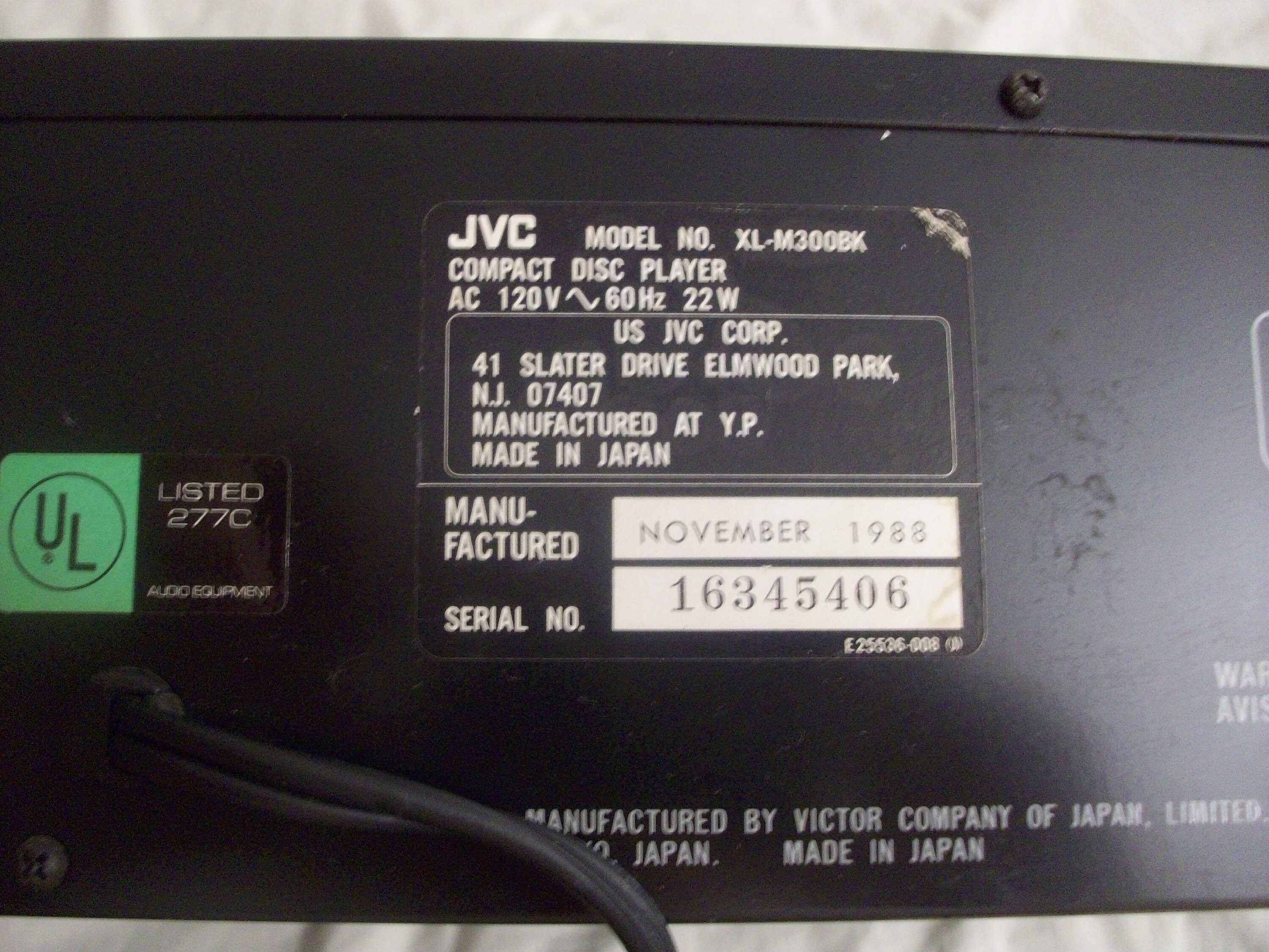 JVC 6 CD Disc Player Model XL-M300BK Works Lower Sale Price - Etsy