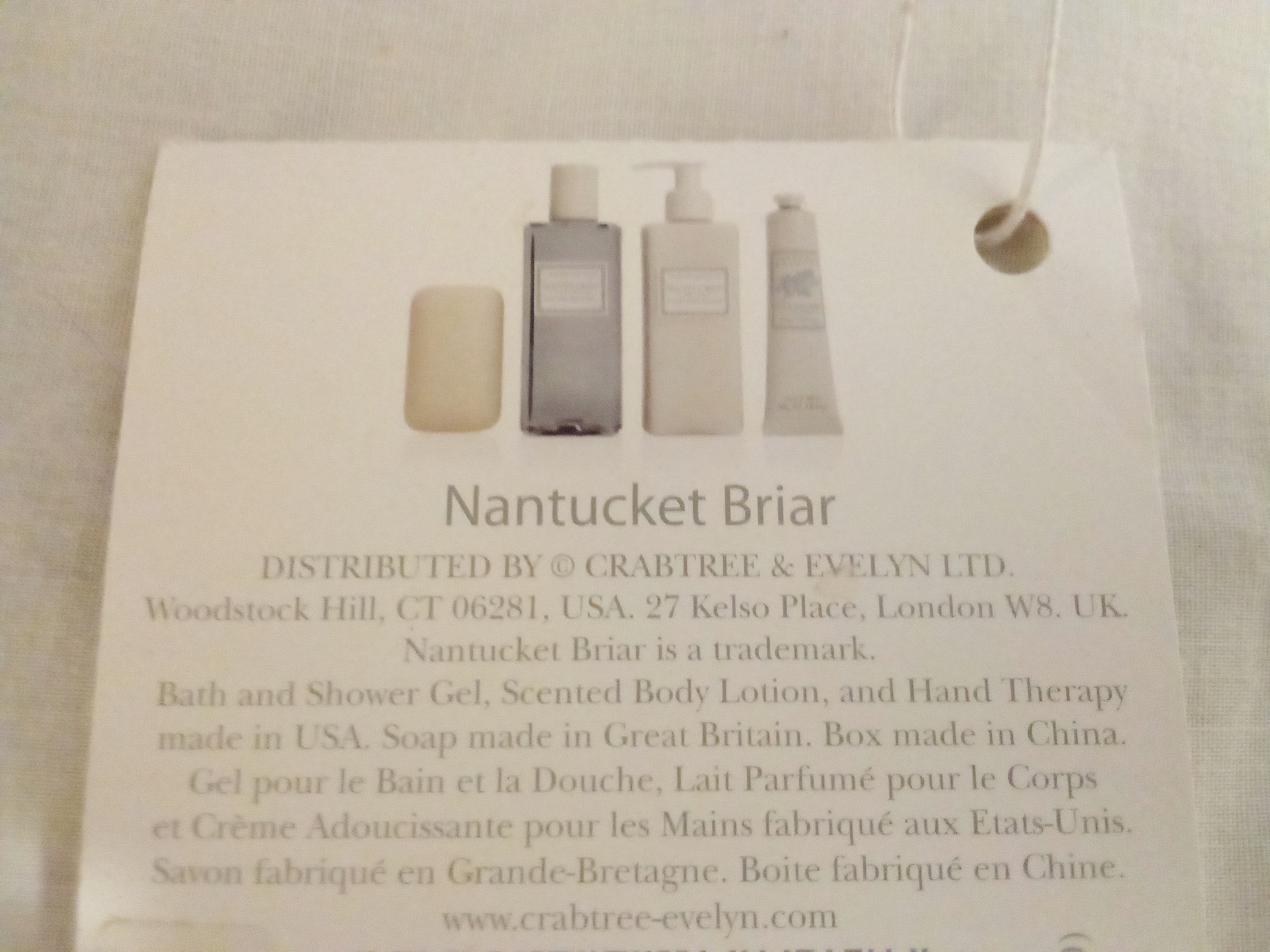 Crabtree and Evelyn Nantucket Briar Full Size 4 Piece Gift Set Bath ...