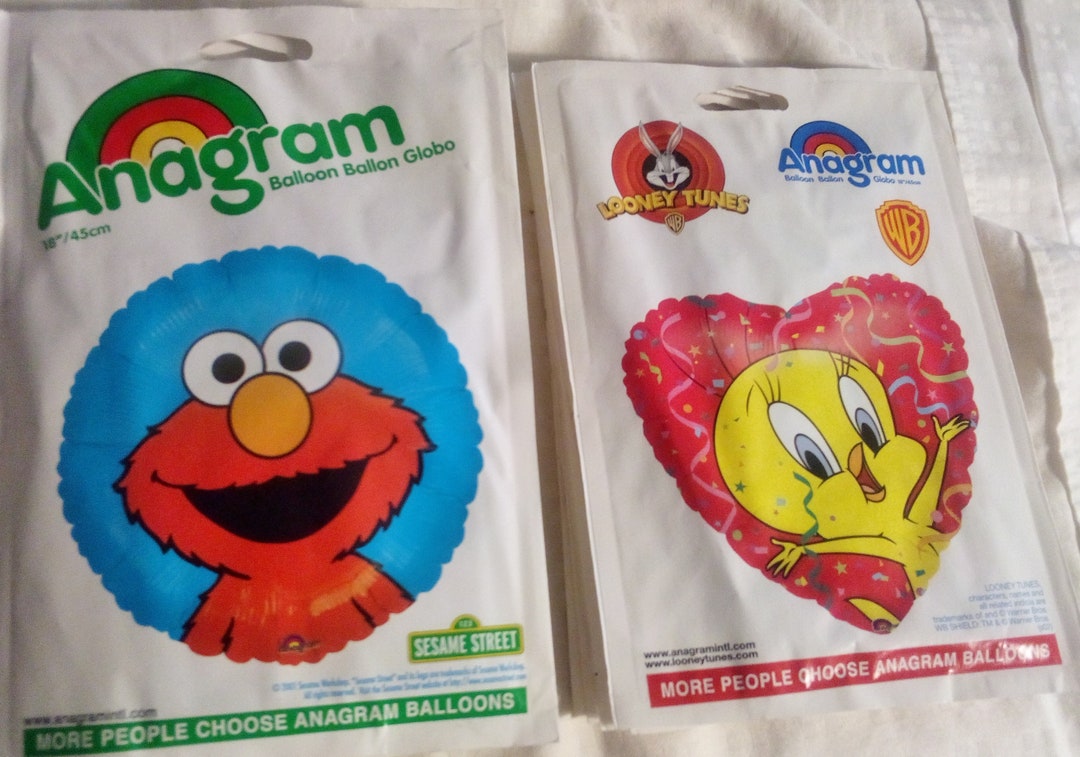 Vintage Rare Anagram Elmo and Looney Tunes Tweety Bird Anagram 18 ...