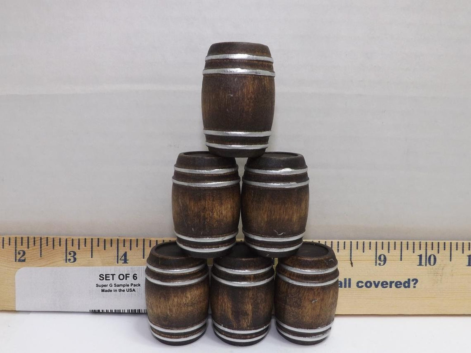 G Scale Whiskey Barrels 1/24 Scale Diorama TRAIN Mini Whiskey Barrel ...