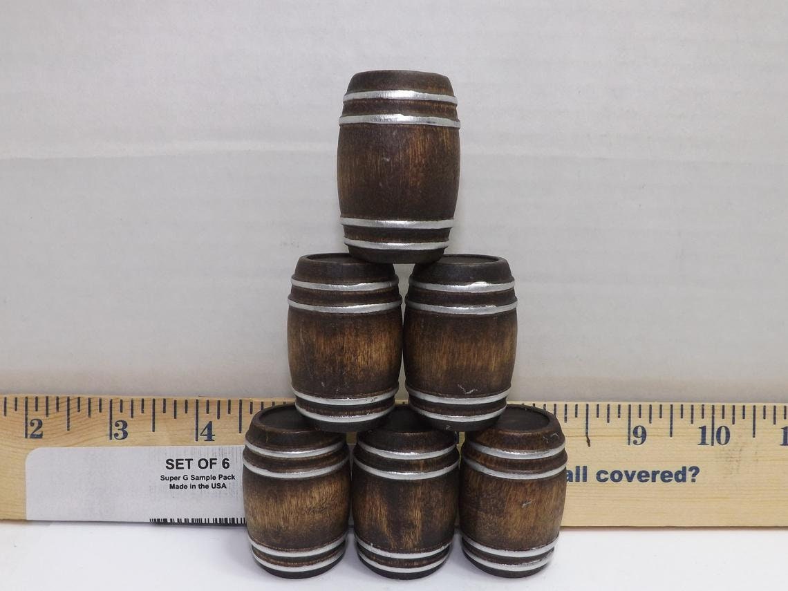 G Scale Whiskey Barrels 1/24 Scale Diorama TRAIN Mini Whiskey Barrel ...