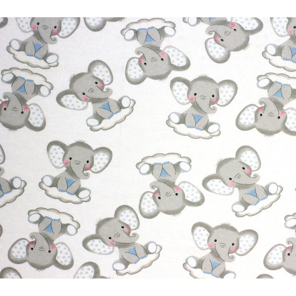 Gray Elephant Fabric - Etsy