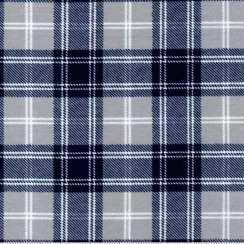 Grey and Blue Fabric - Etsy