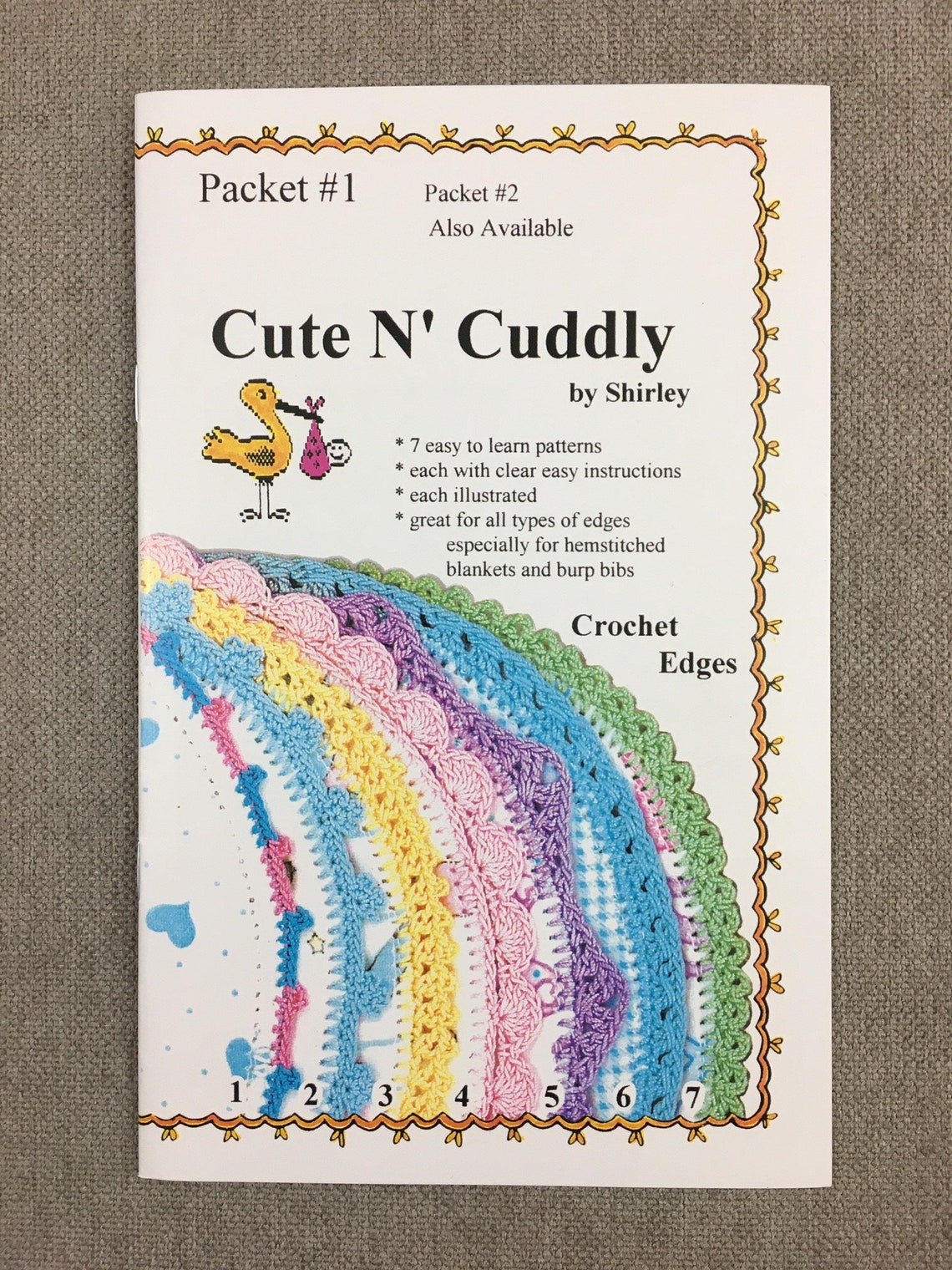 Cute N' Cuddly by Shirley, Crochet Edges Packet #1 - Etsy